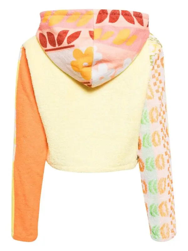 CAVIA Colour-block Terry-cloth Hoodie