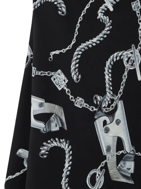 Burberry Knight Hardware Flared Dress