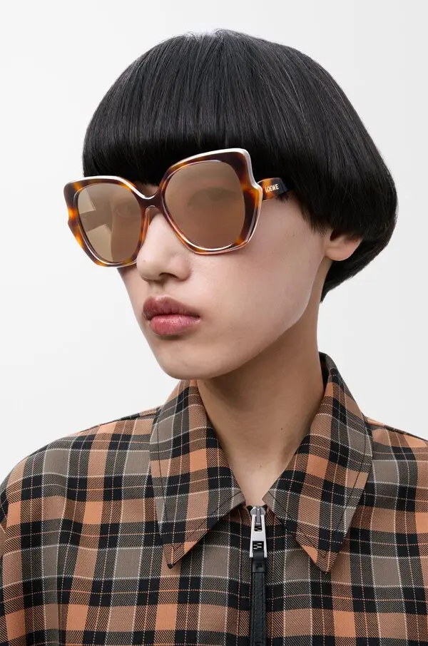 Loewe Oversized Sunglasses - Havana