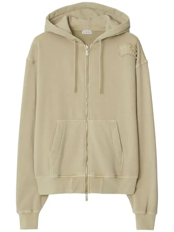 Burberry Equestrian Knight Motif Zip-up Hoodie