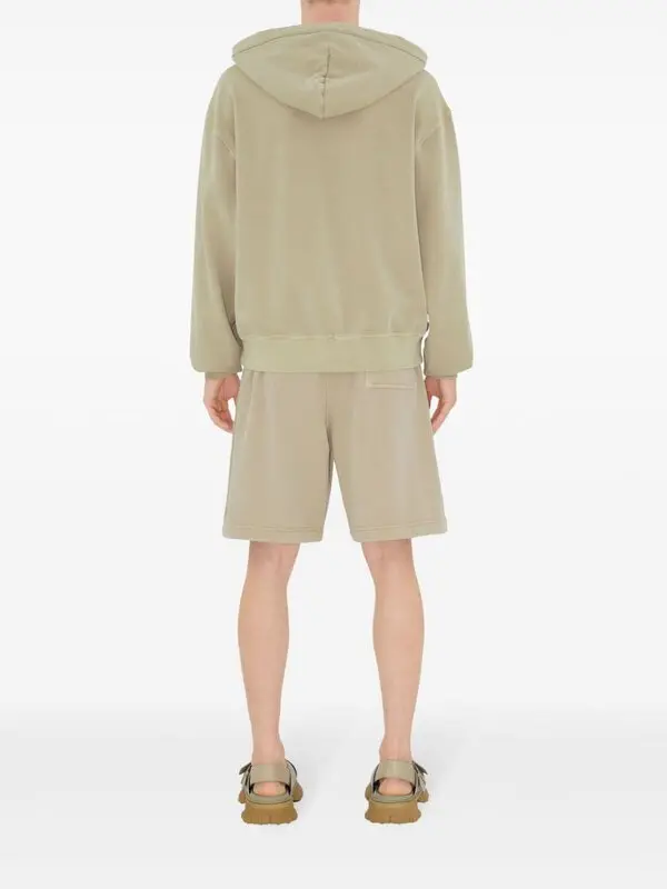 Burberry Equestrian Knight Motif Zip-up Hoodie