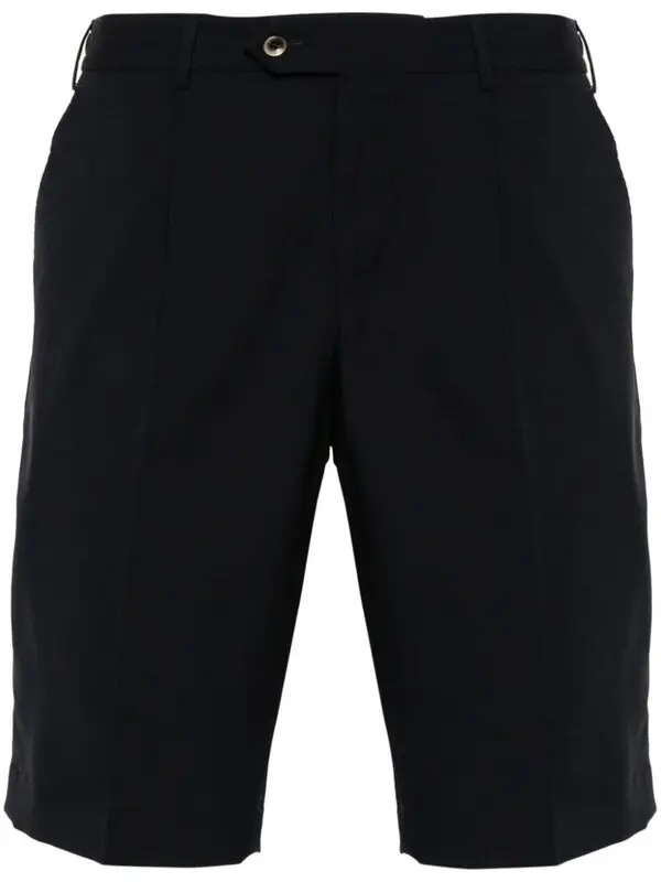 PT TORINO Virgin Wool Bermuda Shorts - Blue