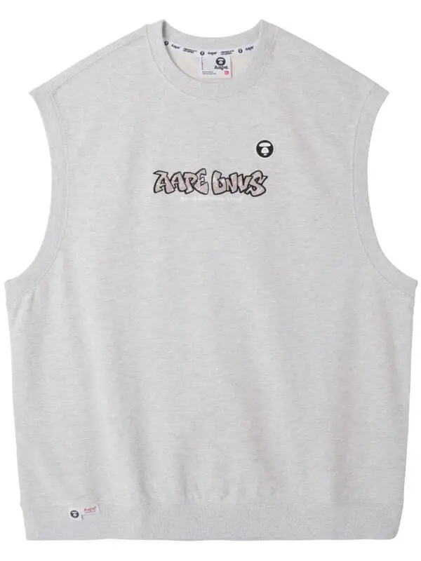 AAPE BY *A BATHING APE® Logo-embroidered Vest - Grey