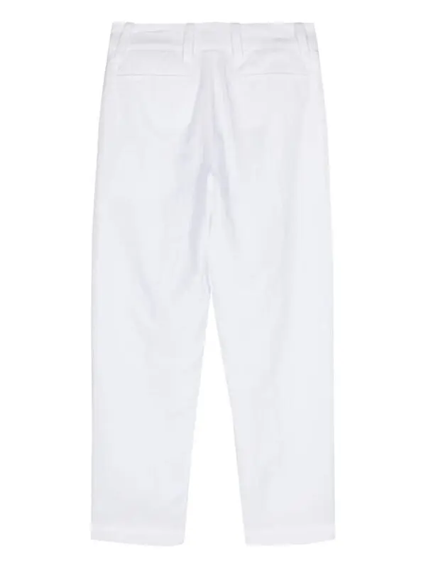 PT TORINO Twill Tapered Trousers - White
