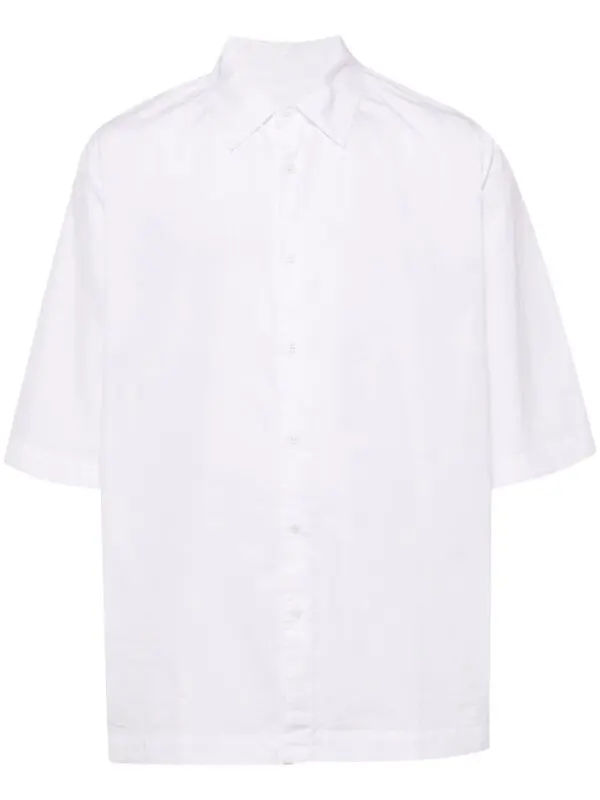 CASEY CASEY Short-sleeve Cotton Shirt