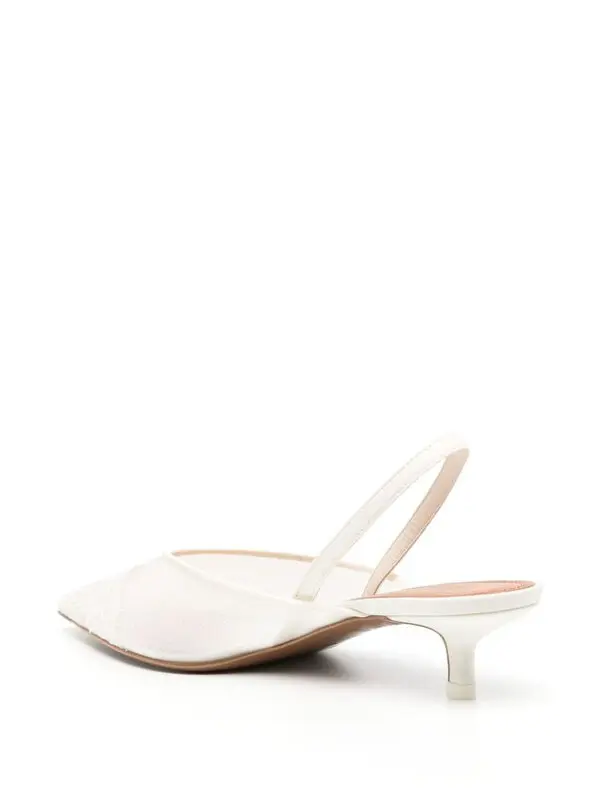 NEOUS 45mm Lace Slingback Pumps