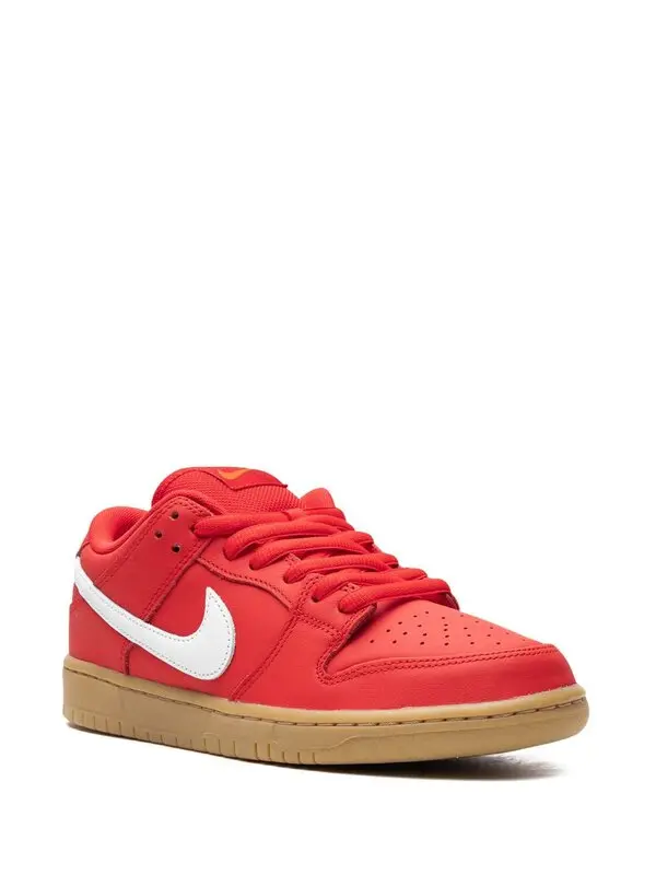 Nike Sb Dunk Low Pro University /gum Sneakers - Red