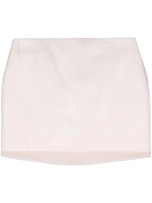 Sportmax Double-layer Silk Miniskirt