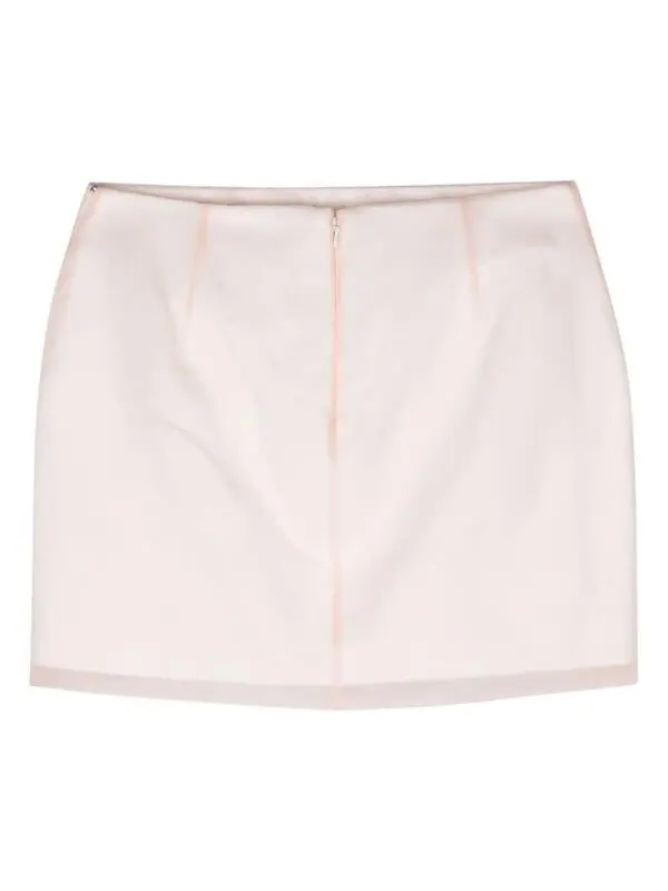 Sportmax Double-layer Silk Miniskirt