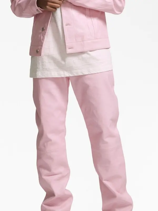 PURPLE BRAND Straight-leg Leather Trousers