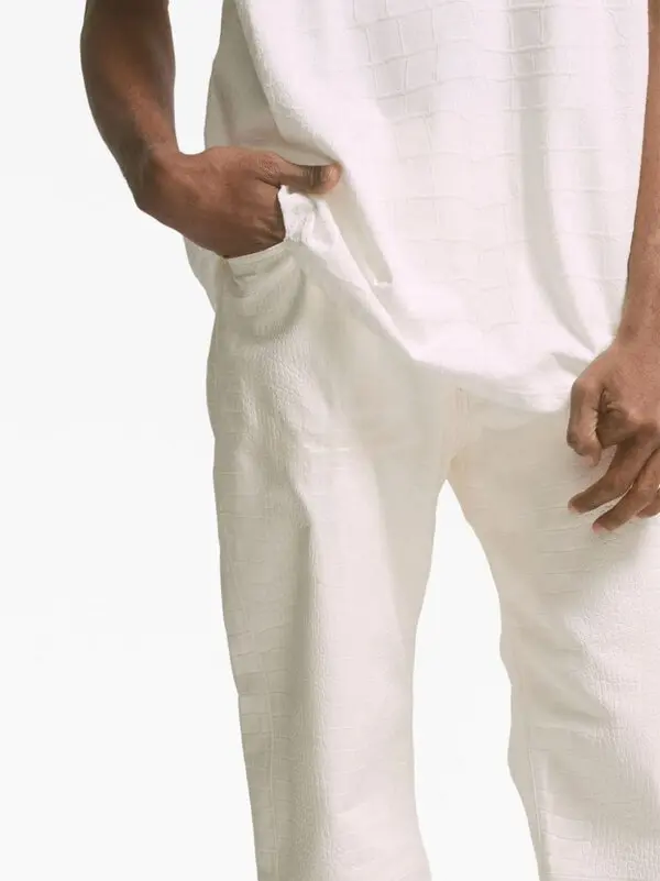 PURPLE BRAND Straight-leg Leather Trousers