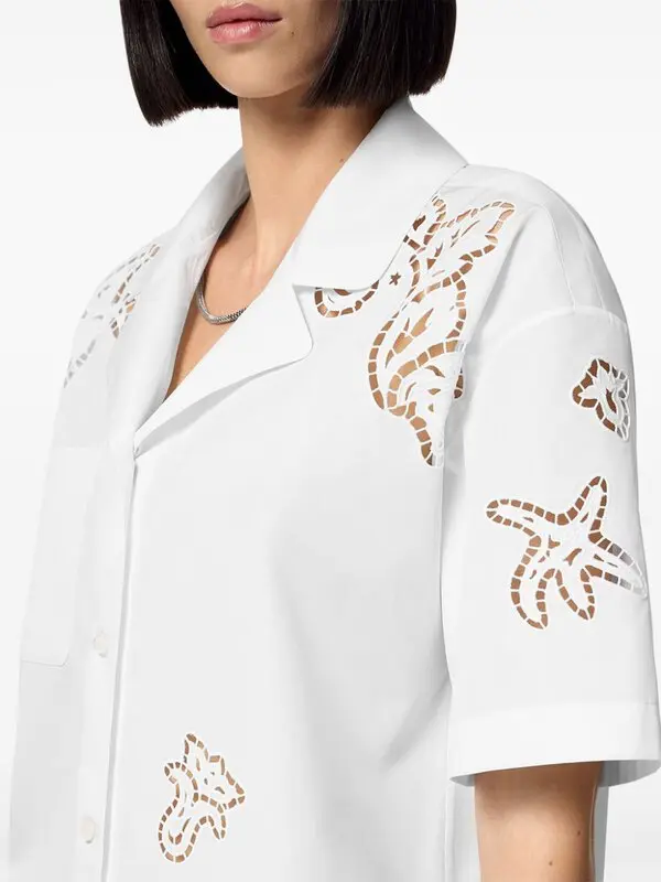 Versace Sangallo-embroidered Cotton Shirt