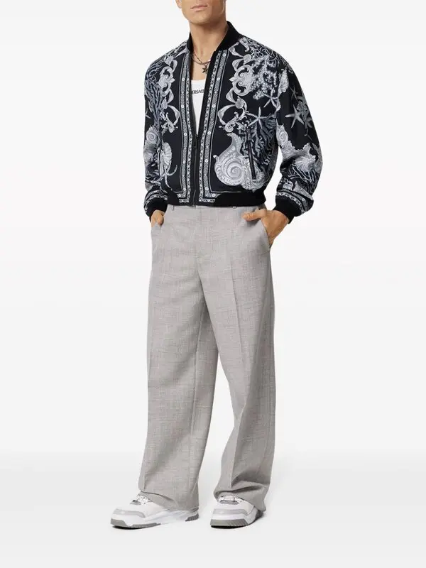 Versace Barocco Sea Reversible Bomber Jacket - Black