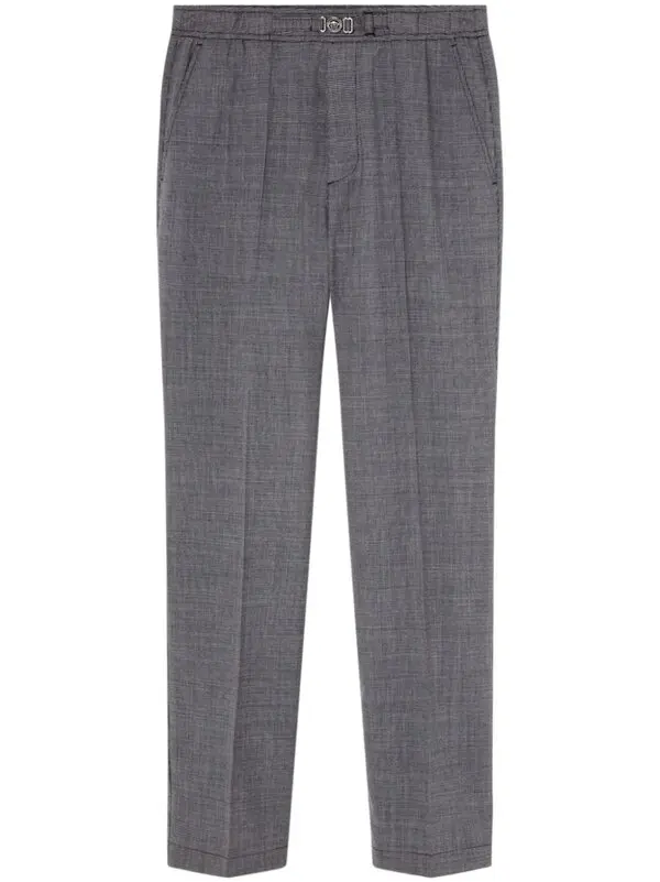 Versace Houndstooth Wool Trousers