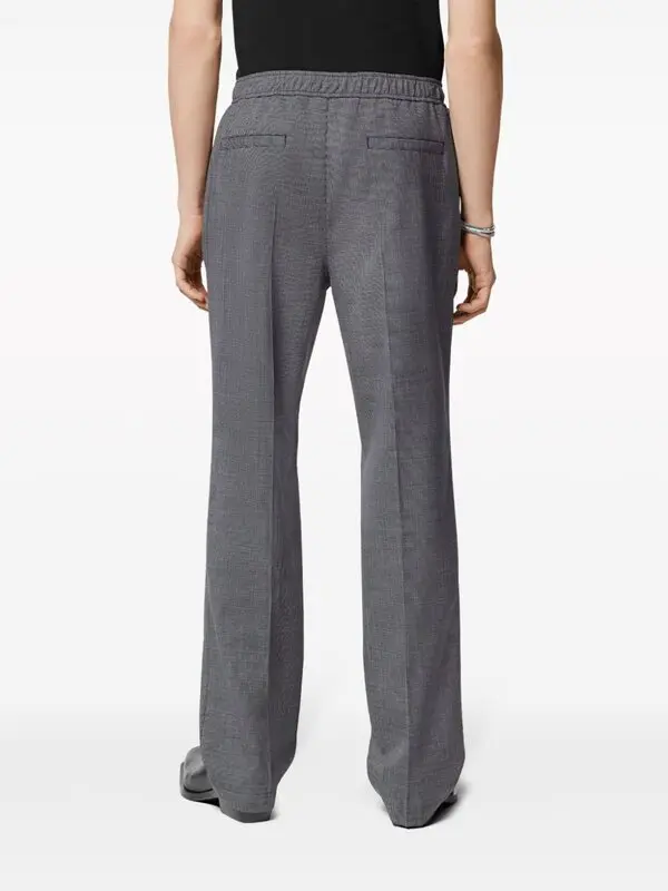 Versace Houndstooth Wool Trousers
