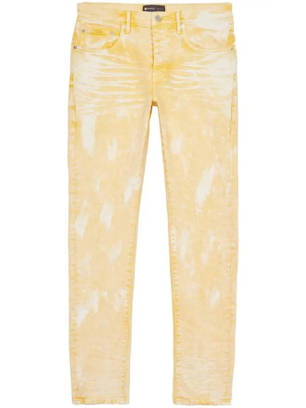 PURPLE BRAND P001 Low-rise Skinny Jeans - Yellow