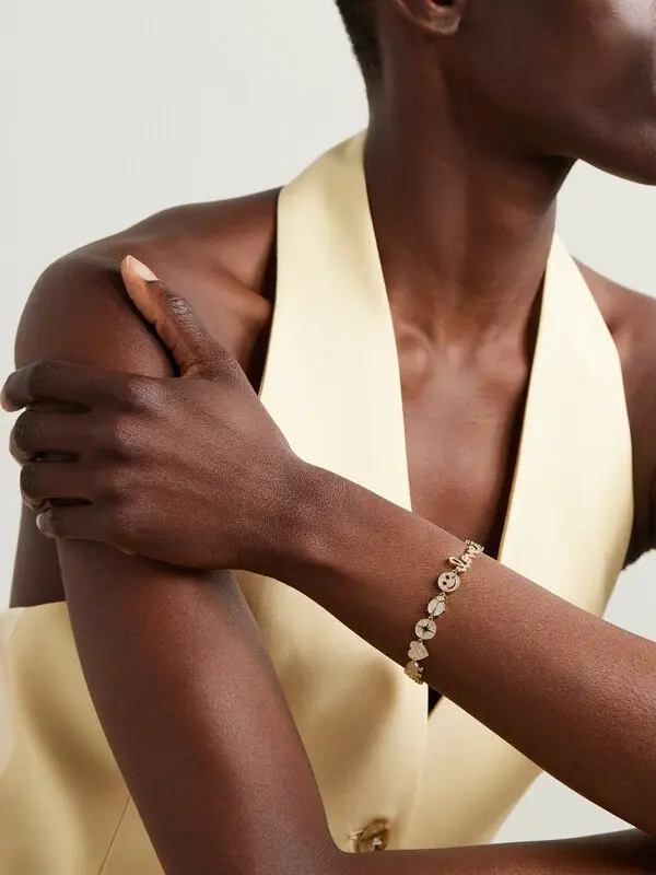 SYDNEY EVAN 15th Anniversary 14-karat Diamond Bracelet