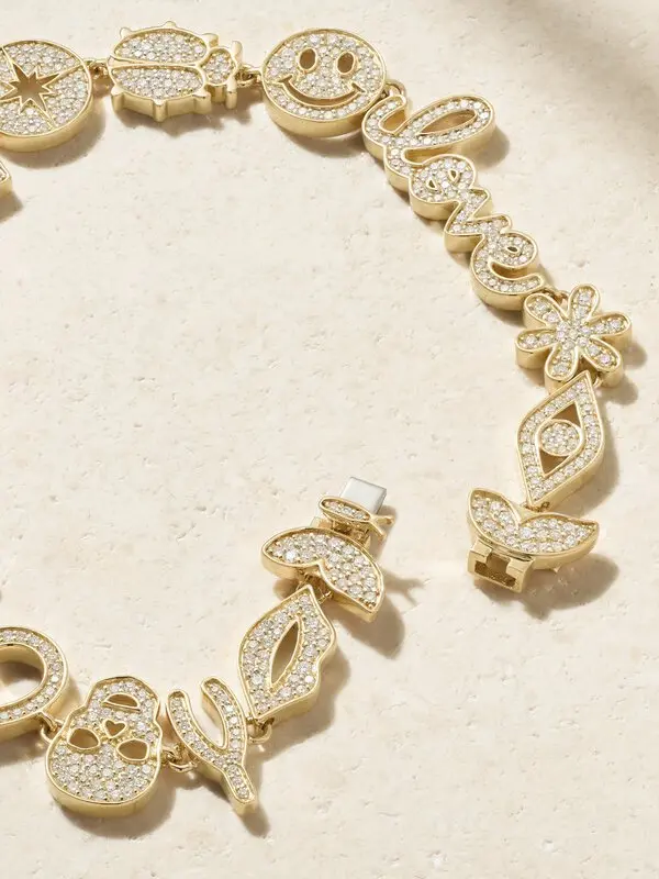 SYDNEY EVAN 15th Anniversary 14-karat Diamond Bracelet