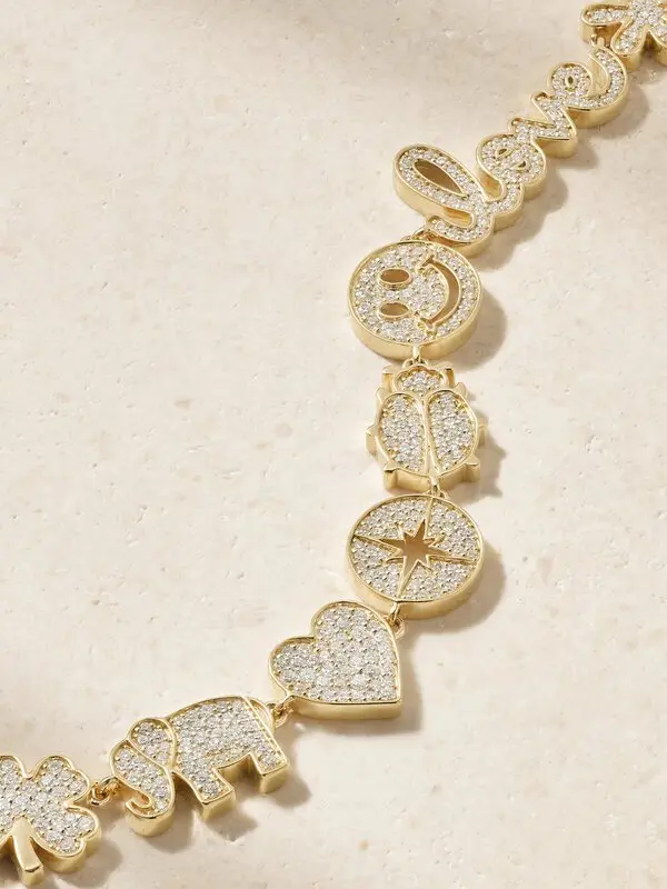 SYDNEY EVAN 15th Anniversary 14-karat Diamond Bracelet
