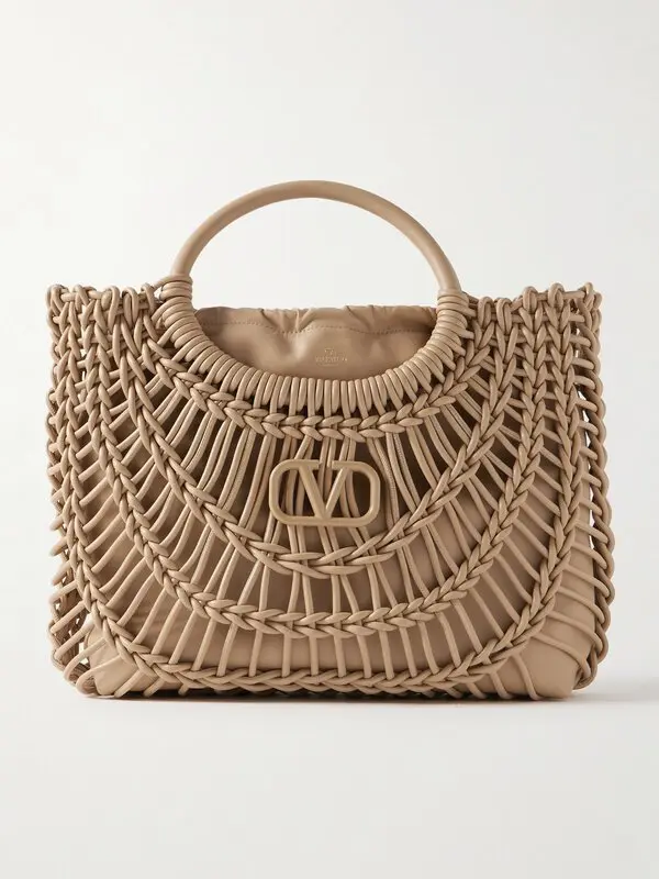 Valentino Garavani Allknots Woven Leather Tote