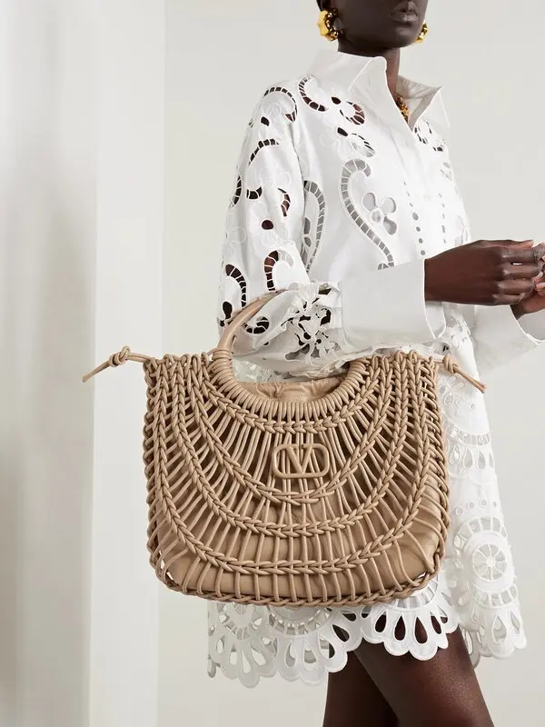 Valentino Garavani Allknots Woven Leather Tote