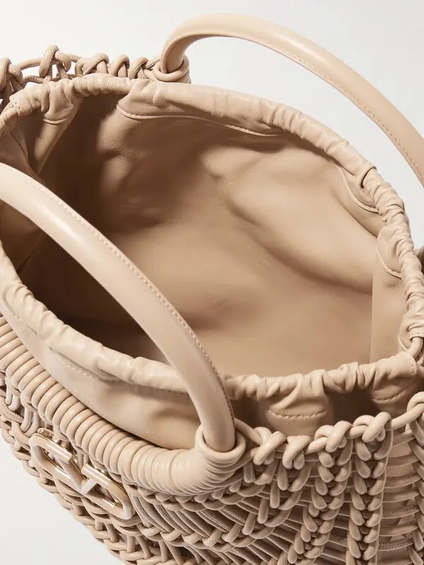 Valentino Garavani Allknots Woven Leather Tote