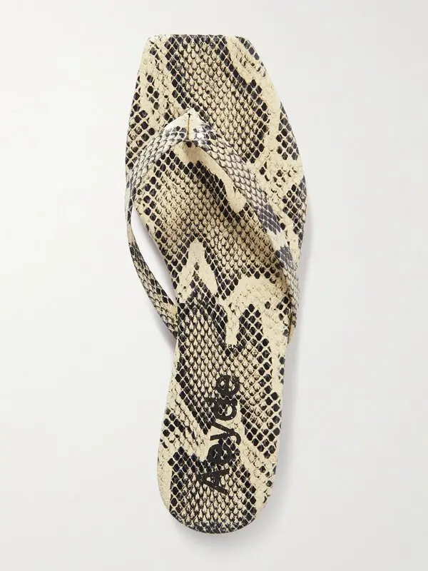 AeydĒ Renee Snake-effect Sandals - Animal Print