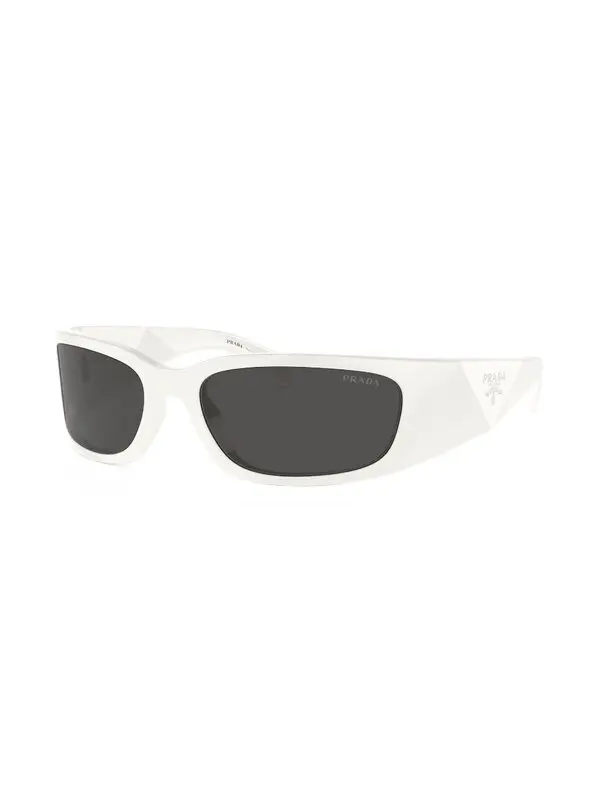 Prada Oval Frame Sunglasses - White