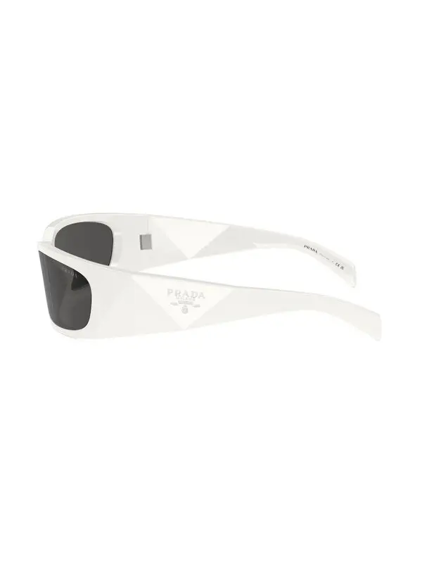 Prada Oval Frame Sunglasses - White