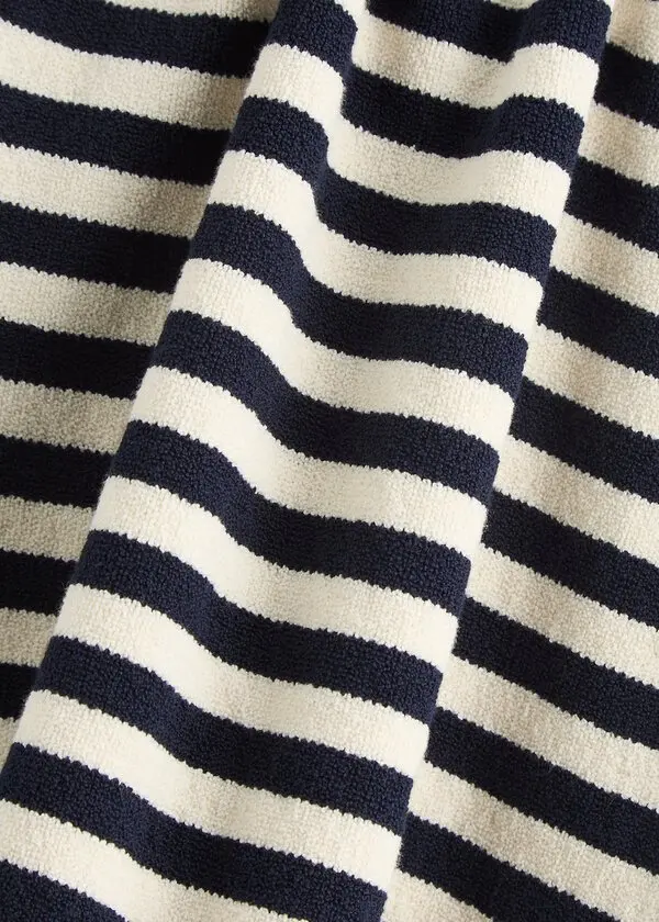 FRAME Mariner Stripe-intarsia Cotton-blend Tank