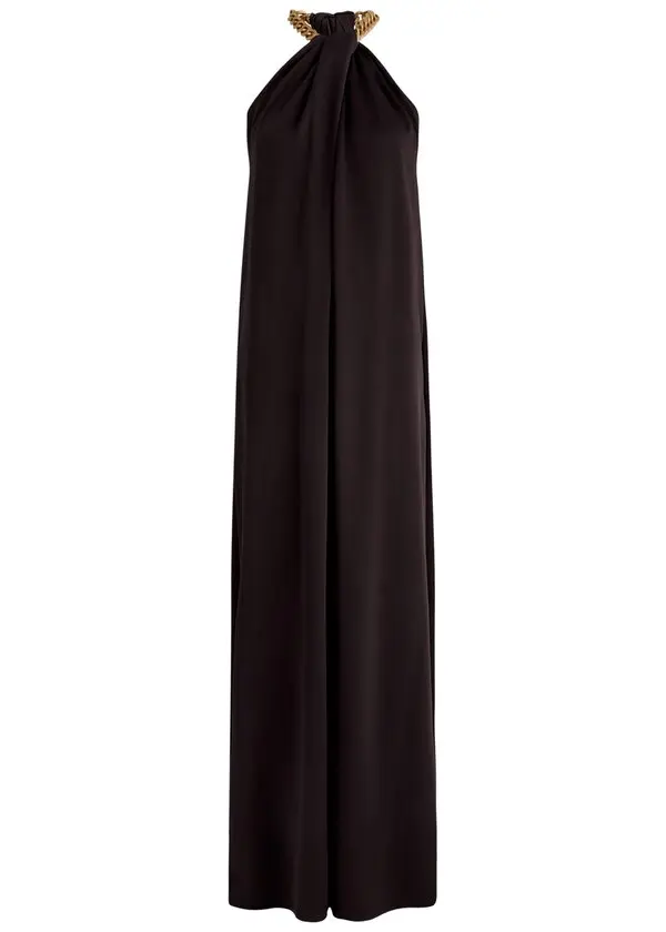 Stella McCartney Chain-embellished Satin Gown