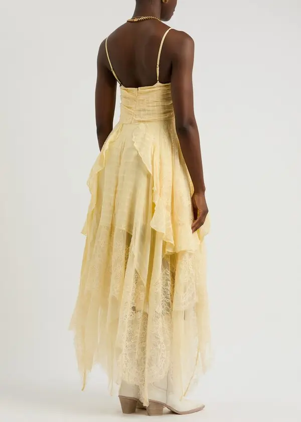 strapless open back dress Clarisa Lace Midi Dress main image 1