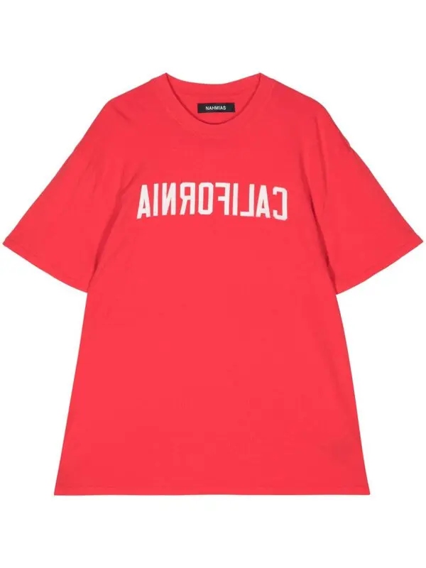 NAHMIAS California-print Cotton T-shirt