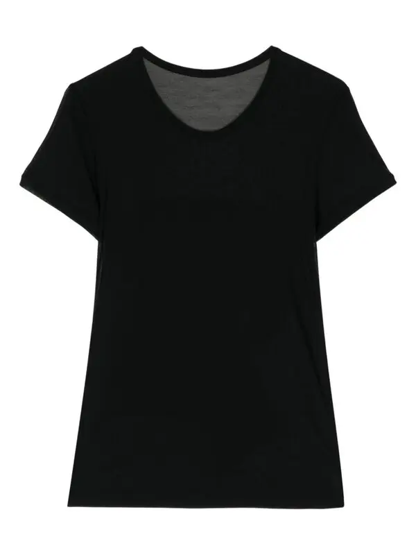 Y’s Draped-panel Cotton T-shirt