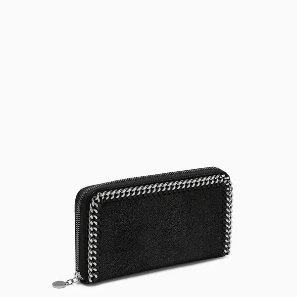 Stella McCartney Zip Around Falabella Wallet - Black