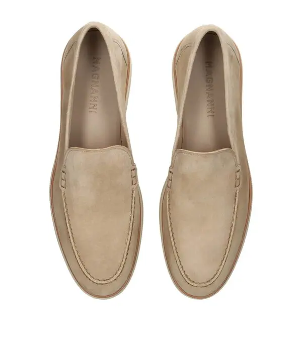 Magnanni Suede Altea Loafers - Beige