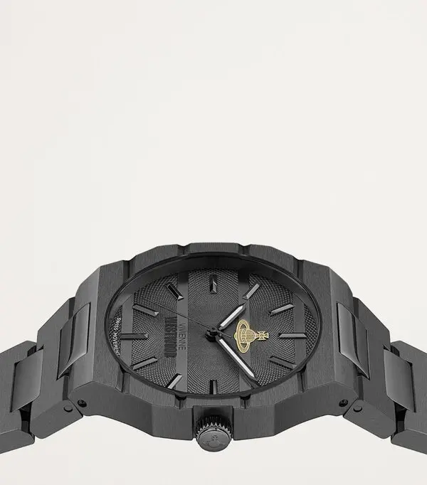 Vivienne Westwood Stainless Steel The Bank Watch 35mm - Black