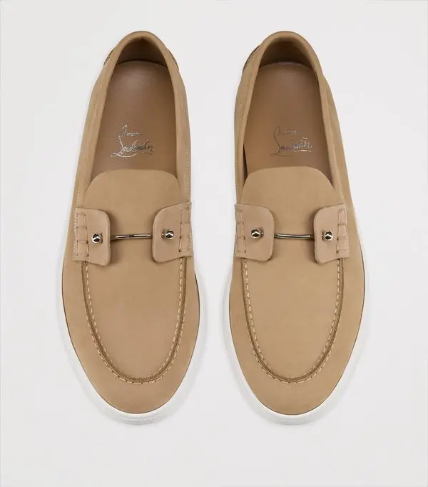 CHRISTIAN LOUBOUTIN Chambeliboat Leather Loafers - Red