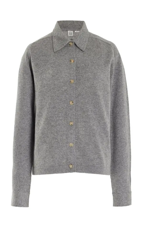 TOTEME Raglan-sleeve Cashmere Shirt