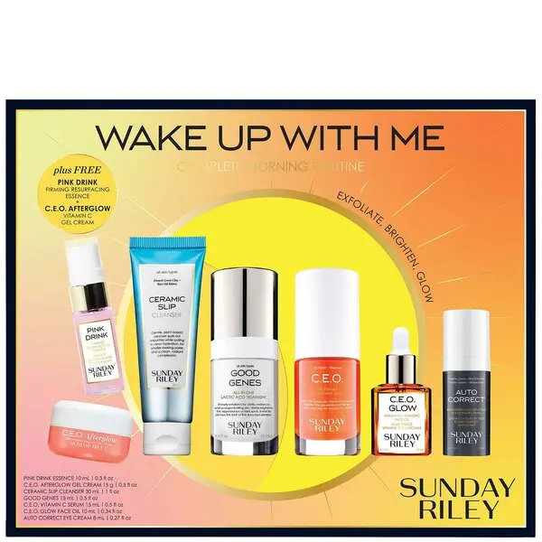 Sunday Riley Wake Up With Me Complete Brightening Morning Skincare Set - One-color
