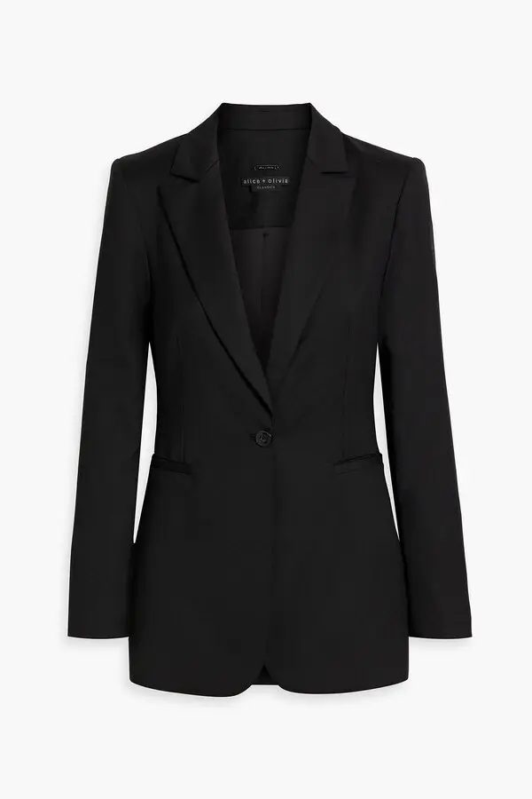 Alice + Olivia Breann Wool-blend Twill Blazer