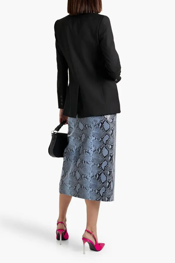 Alice + Olivia Breann Wool-blend Twill Blazer