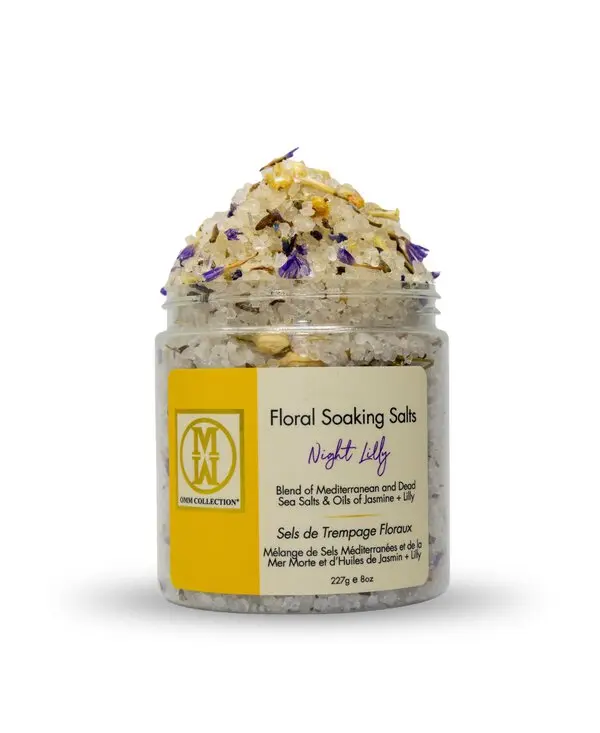 OMM COLLECTION Floral Soaking Bath Salts Night Lily 8oz - No Color