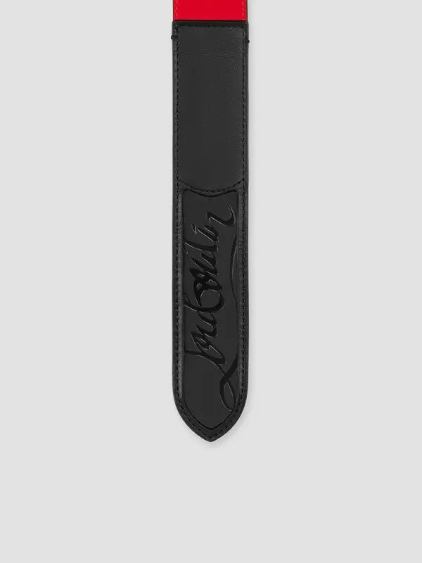 CHRISTIAN LOUBOUTIN Loubi Belt - Black