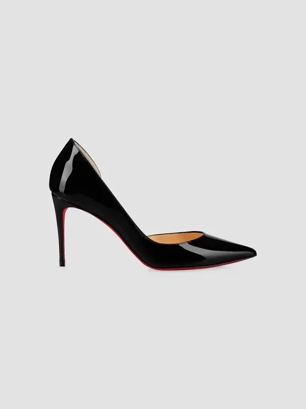 CHRISTIAN LOUBOUTIN Iriza 85mm Patent Leather Pumps - Black