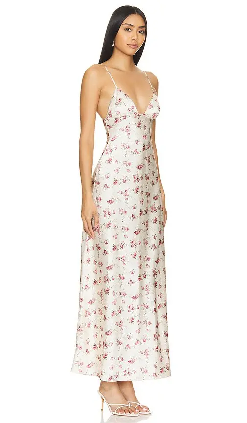 purple print midi dress Windswept Garden Purple Floral Drop Waist Midi Dress