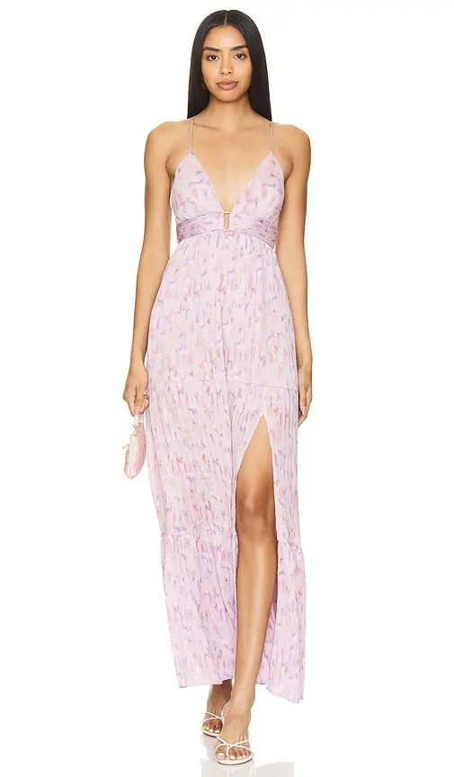 Astr The Label Minari Georgette Maxi Dress