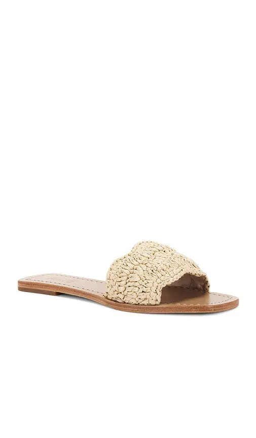Raye Helen Raffia Square Toe Sandals