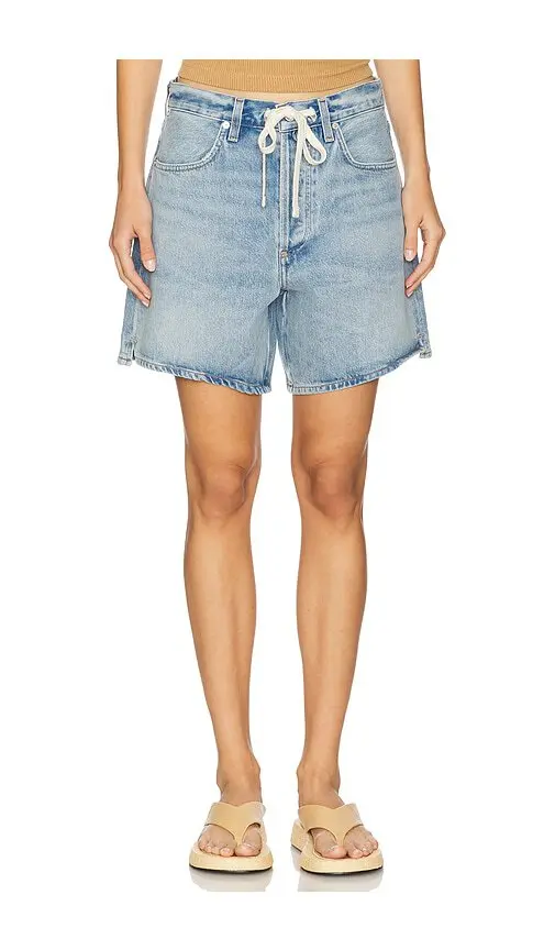 Citizens Of Humanity Brynn Drawstring Short In Light Wash Denim