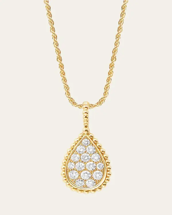Boucheron Serpent Bohème Diamond Pendant Necklace - Gold